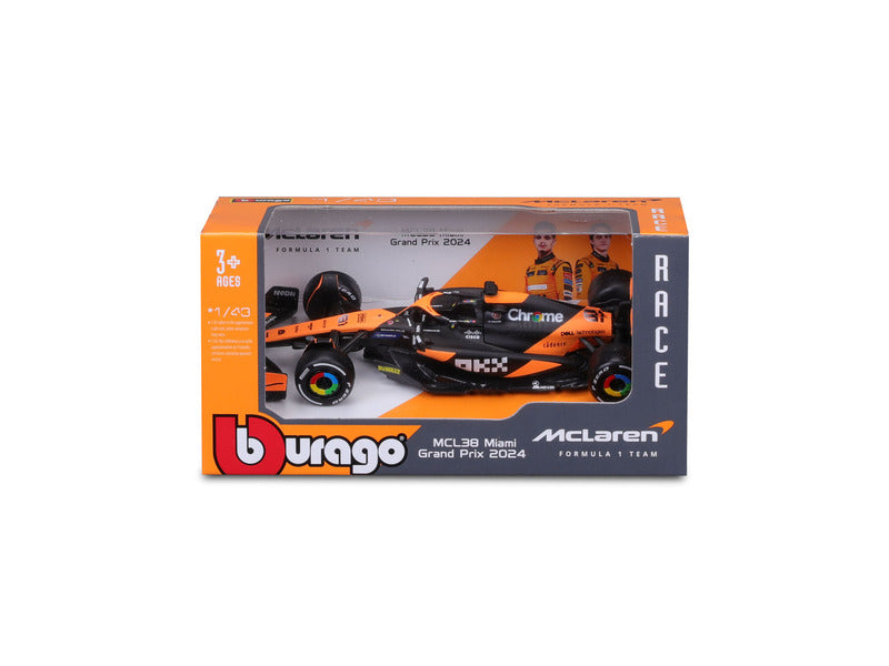 McLaren model car, bburago, Oscar Piastri, 1:43, #4, MCL38 – FansBRANDS ...