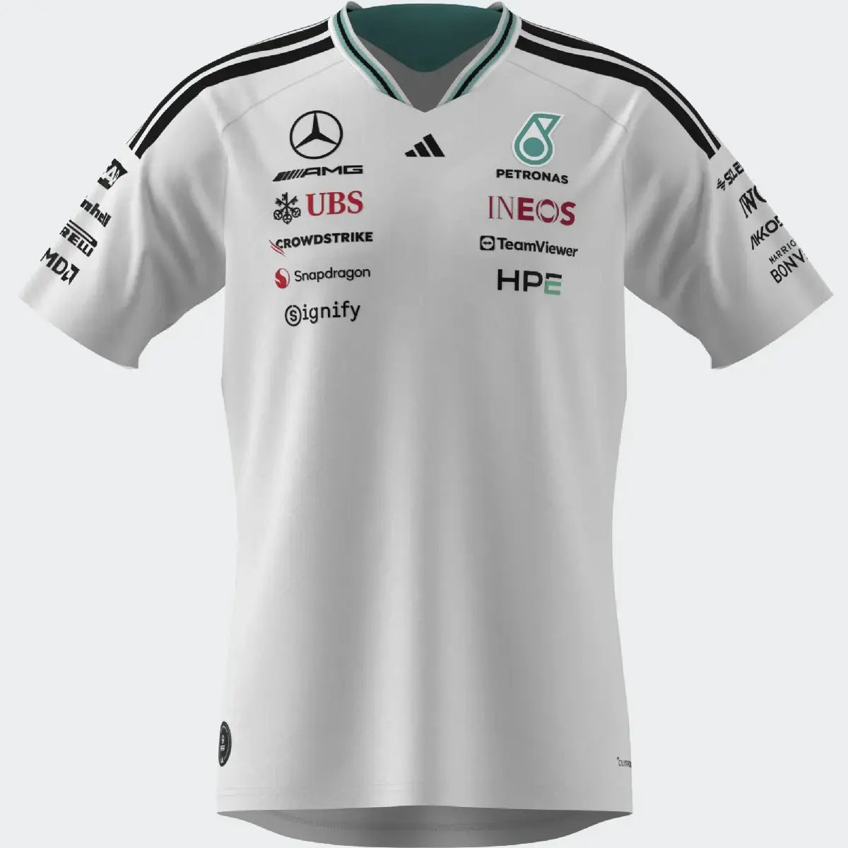 Mercedes Jersey, team, adidas, white, 2026 – FansBRANDS® - COM